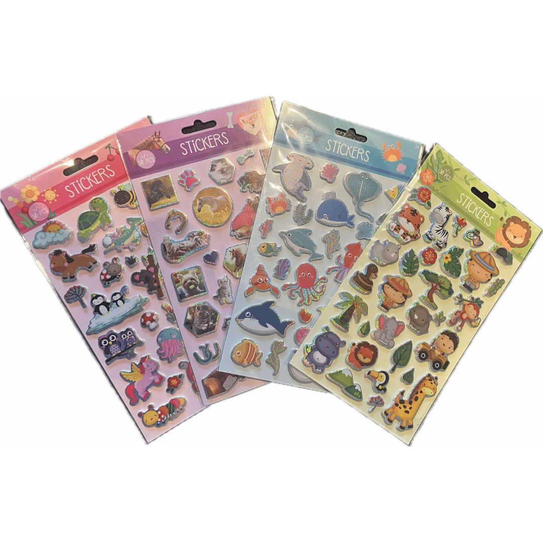 Blinkende 3D-Stickers - Schatteneiland